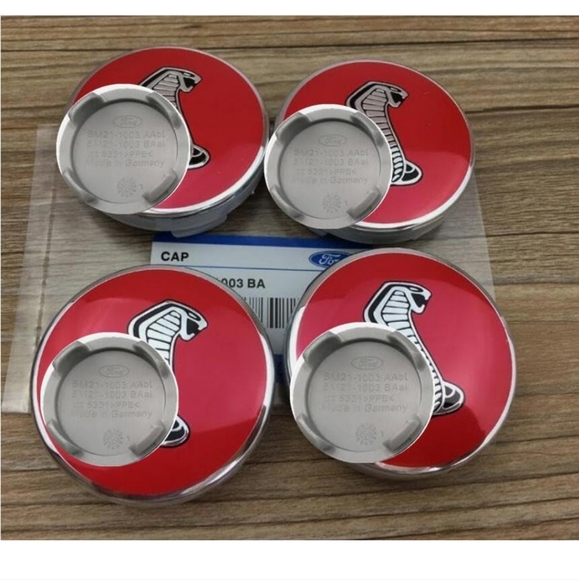 Other | New 4 Shelby Cobra Snake Hubcap Center Caps Black Available ...